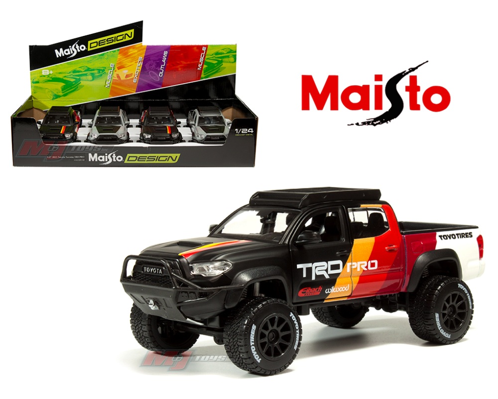 Maisto 1:27 2023 Toyota Tacoma TRD PRO – Grey, Matte Black – Maisto ...