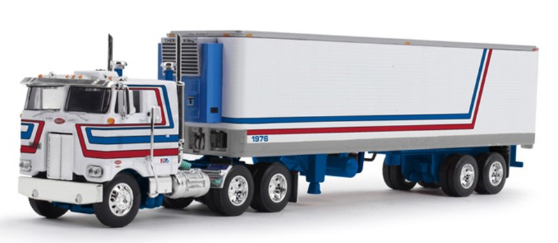 DCP Peterbilt 352 COE 86 Sleeper with 40 Vintage Trailer with Reefer ...